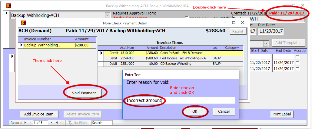 Voiding Non-Check Payments [Grandjean & Braverman, Inc]